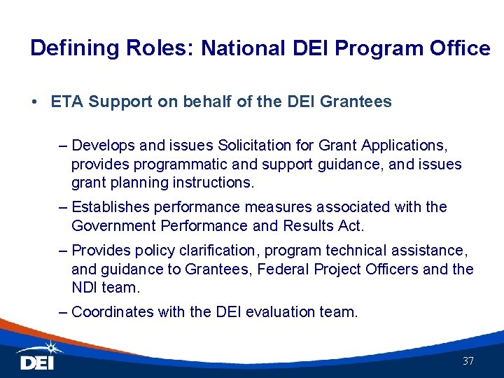 Overview of the Disability Employment Initiative Improving Effective