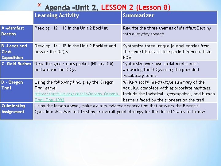 LESSON 1 Intro to Historical ThinkingGeography of North