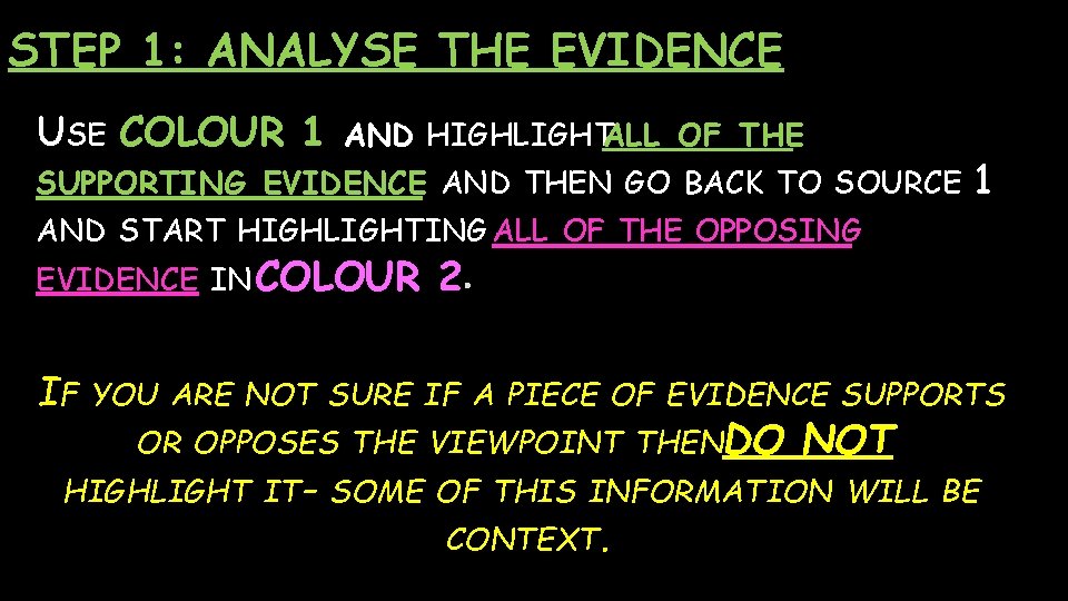 Support and oppose questions TODAY WE WILL To