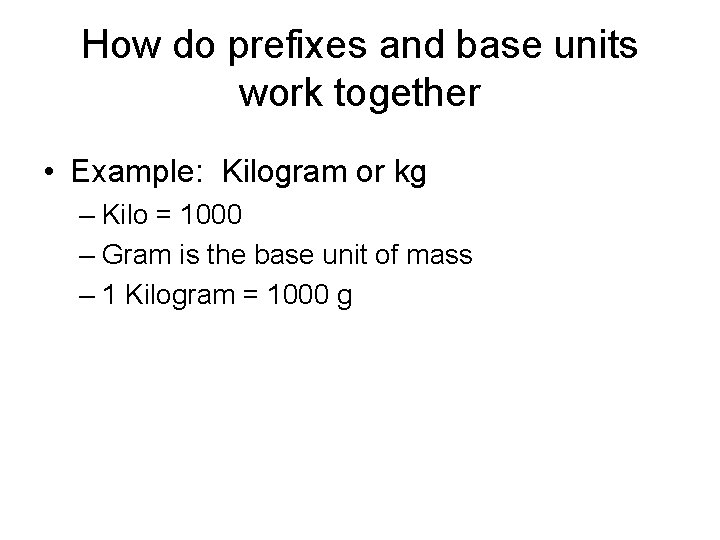 Standards of Measurement Honors Chemistry Mr Bostrom Units