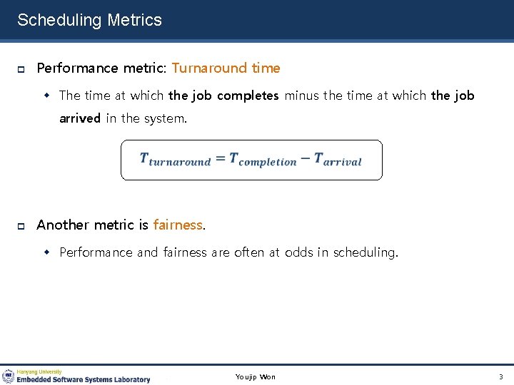 7 Scheduling Introduction Operating System Three Easy Pieces