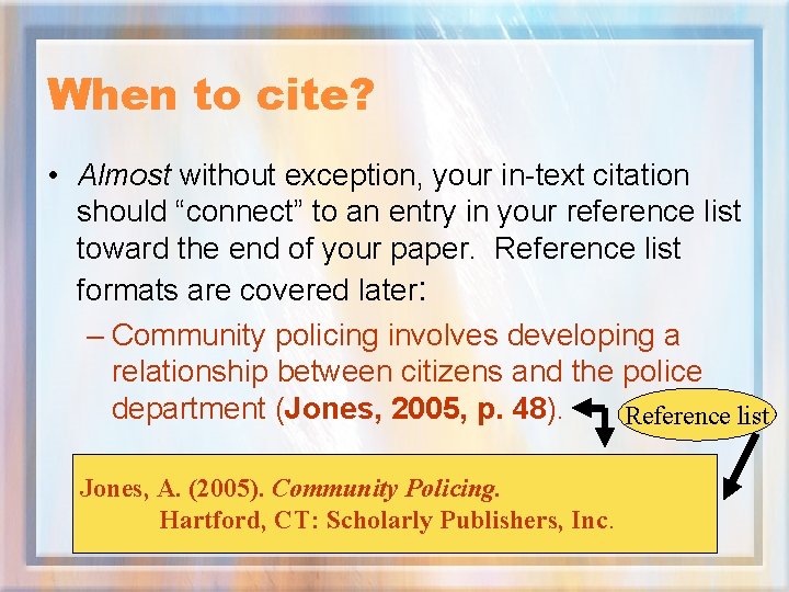 APA Citation Style William T Forbes Kaplan University