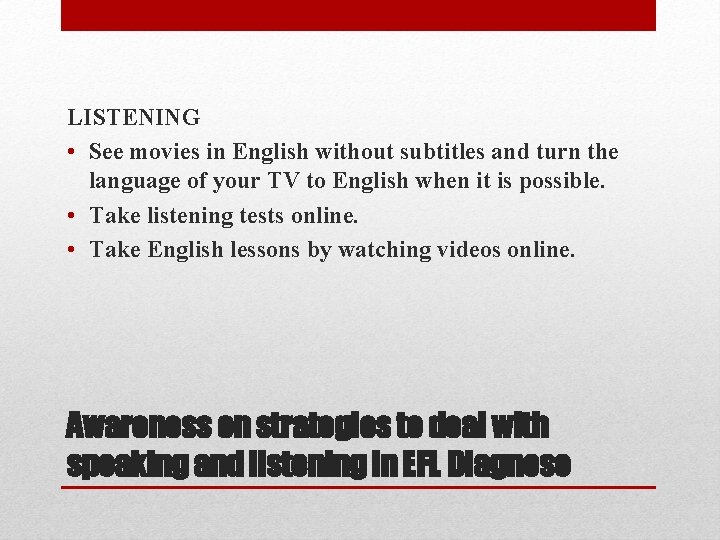 Web 2 0 to strengthen listening and speaking