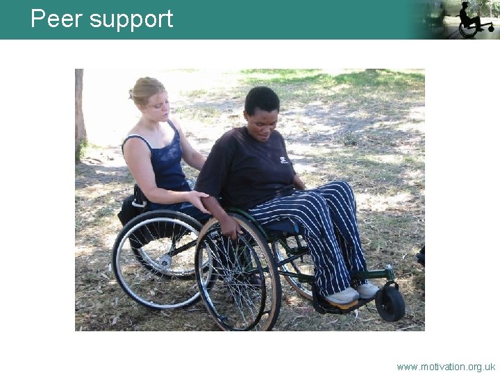 Experiences from peer group training of wheelchair users