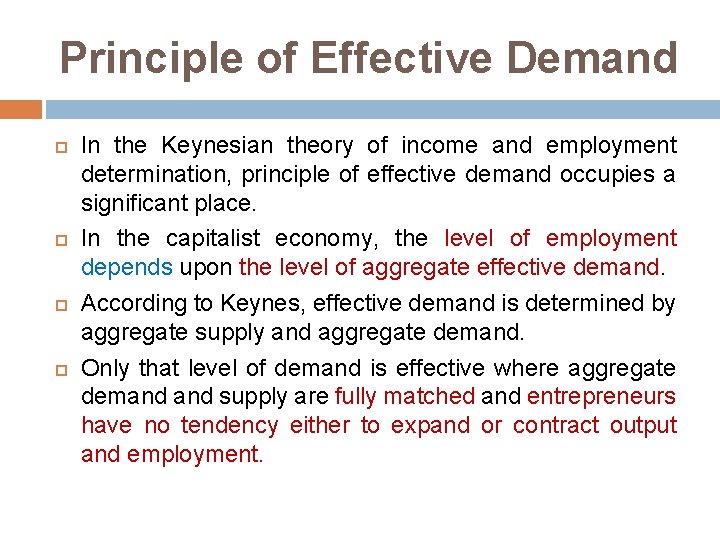 Keynesian Theory of Income and Employment Class B