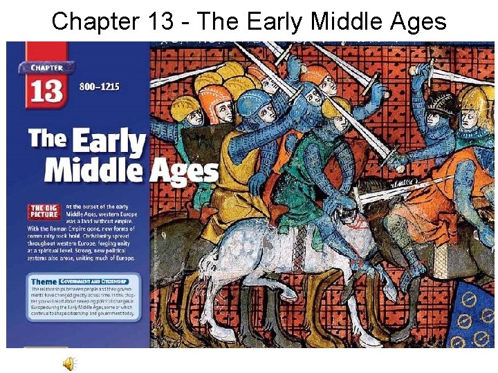 Chapter 13 The Early Middle Ages Section 1