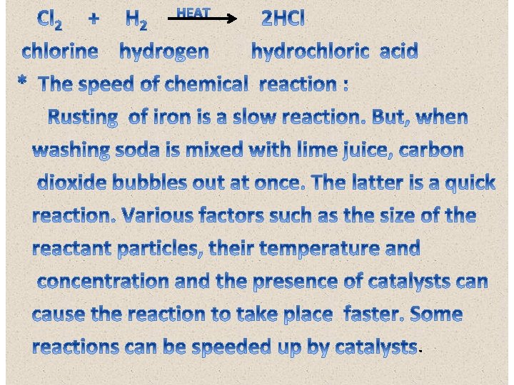 Sub science chemical Reactions and their types Oxidation