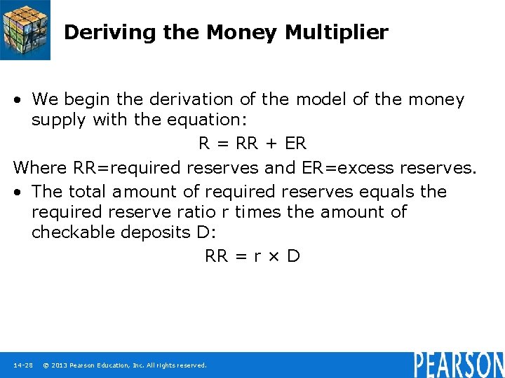 Chapter 14 The Money Supply Process Three Players