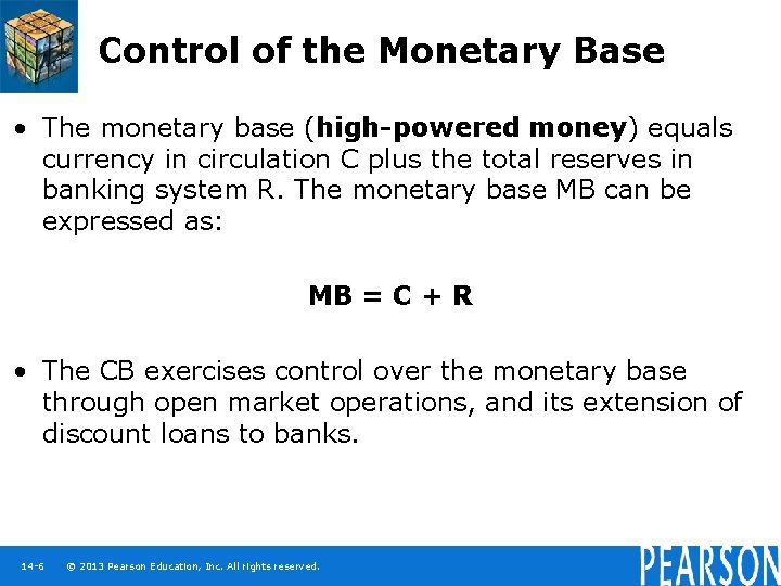 Chapter 14 The Money Supply Process Three Players