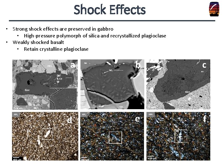 Shock Effects and Mineral Assemblages in the Genomict
