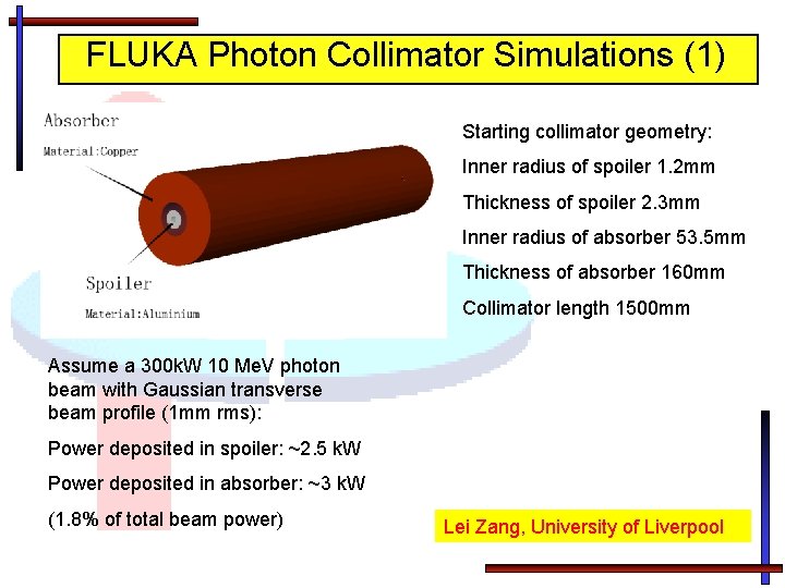 Target Design and Photon Collimator Overview Ian Bailey