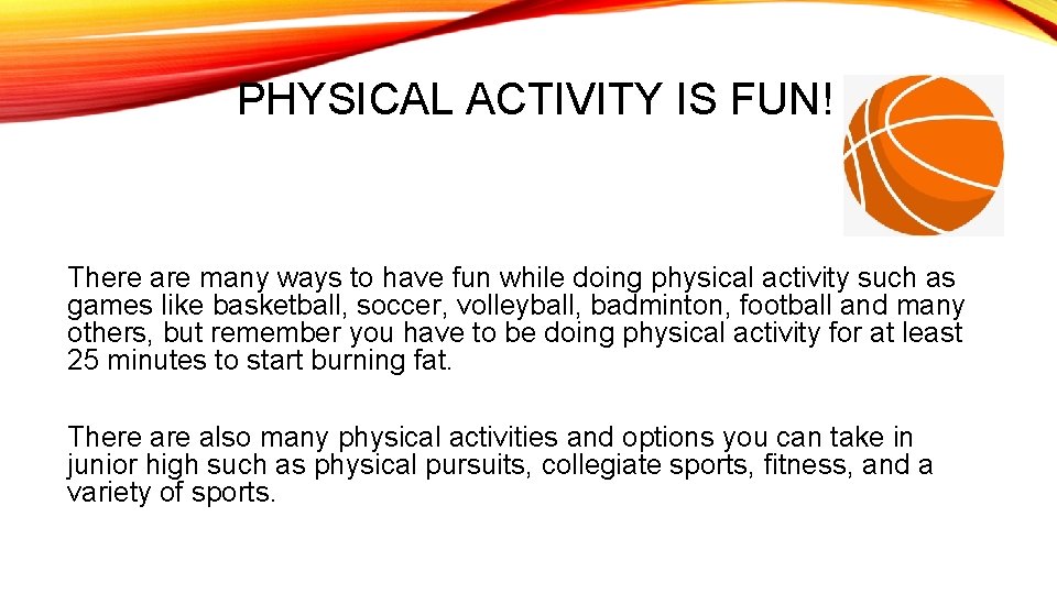 PHYSICAL HEALTH Presentation created by Grade 9 Students