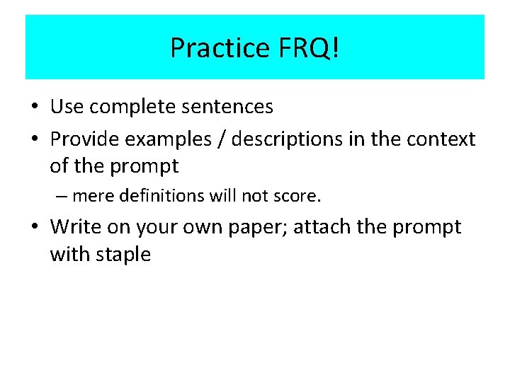 Todays Focus Essential Question How does biology influence