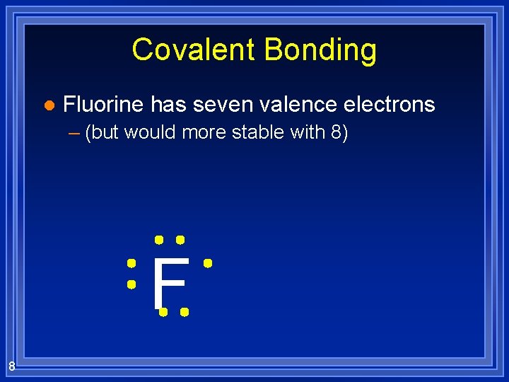 Chapter 8 Covalent Bonding Key C H O