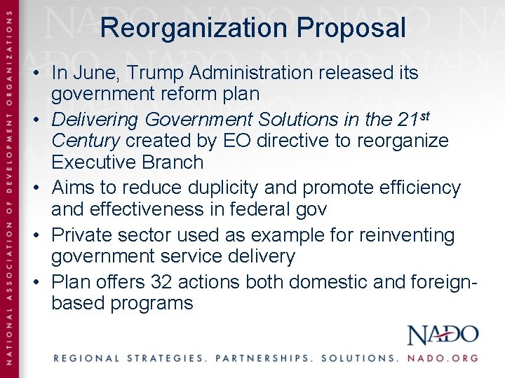 Federal Legislative Update Florida Regional Councils Association Policy