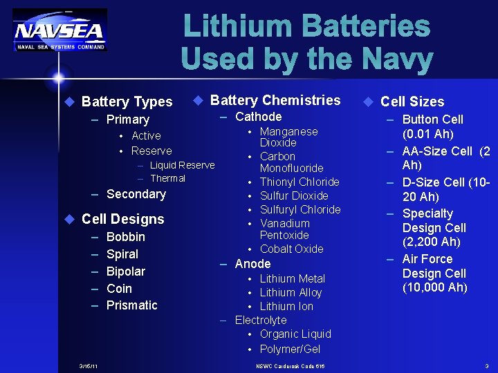 Julie Banner Code 616 Naval Surface Warfare Center