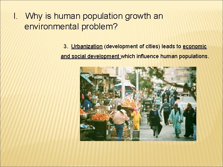 Module 16 HUMAN IMPACT ON THE ENVIRONMENT Population