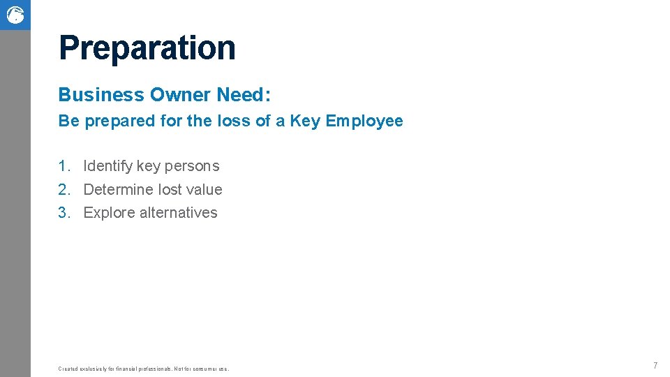 Key Person Coverage PRESENTED BY Joe Sample Designations