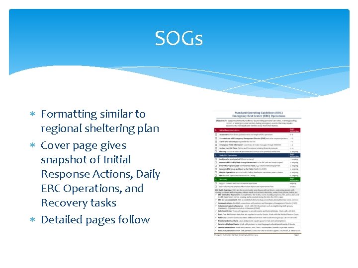 Faith Project Phase III Emergency Rest Center Guide