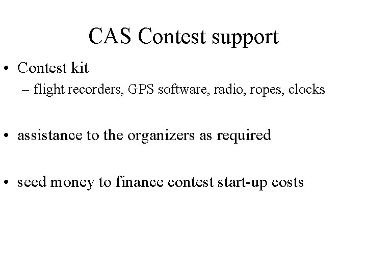 Who is CAS Canadian Advanced Soaring Corporation CAS