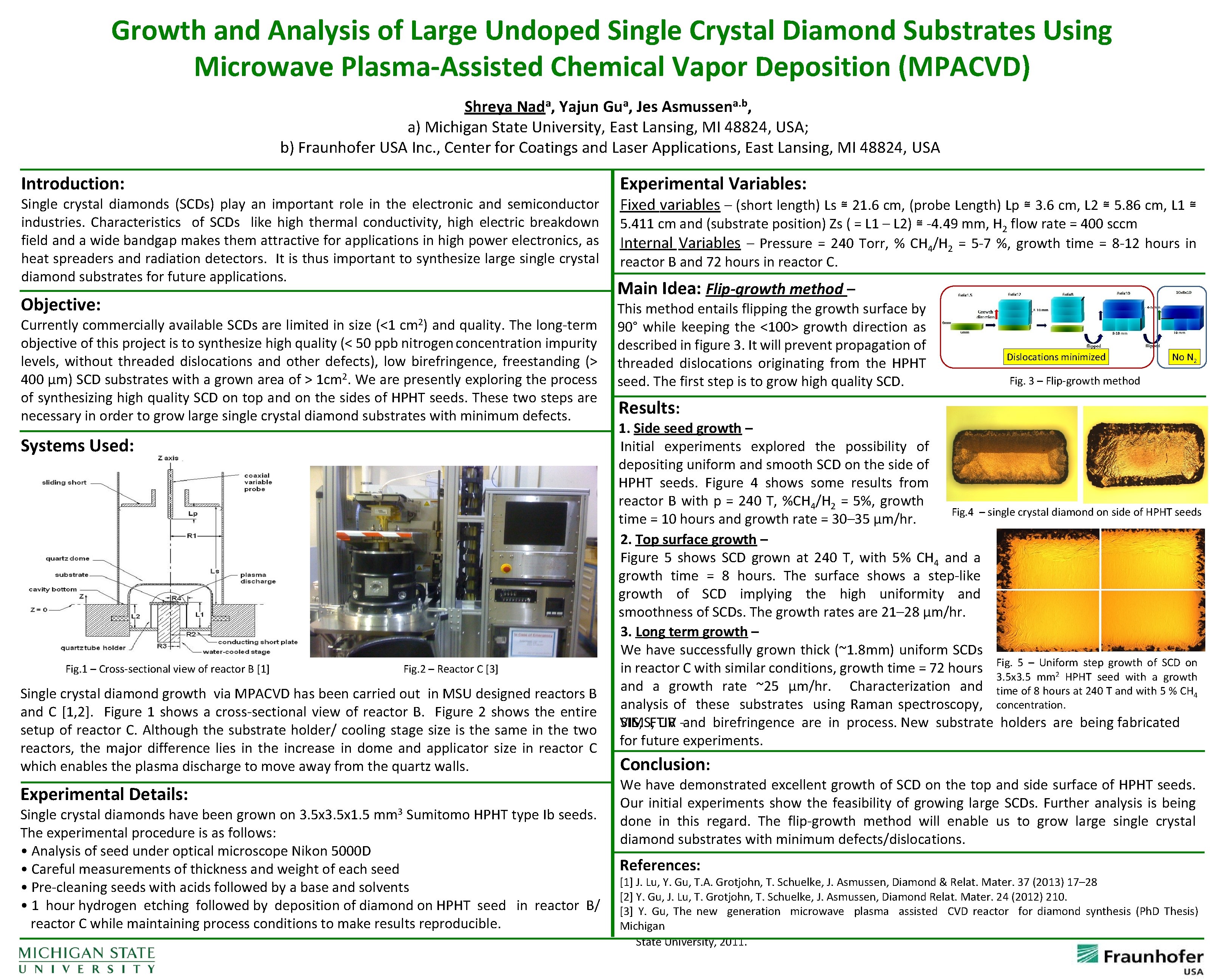 Growth and Analysis of Large Undoped Single Crystal