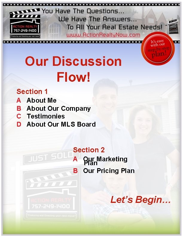 Our Discussion Flow Section 1 A B C
