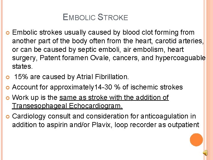 STROKE RISK STRATIFICATION AND MANAGEMENT PRESENTED BY CAROL