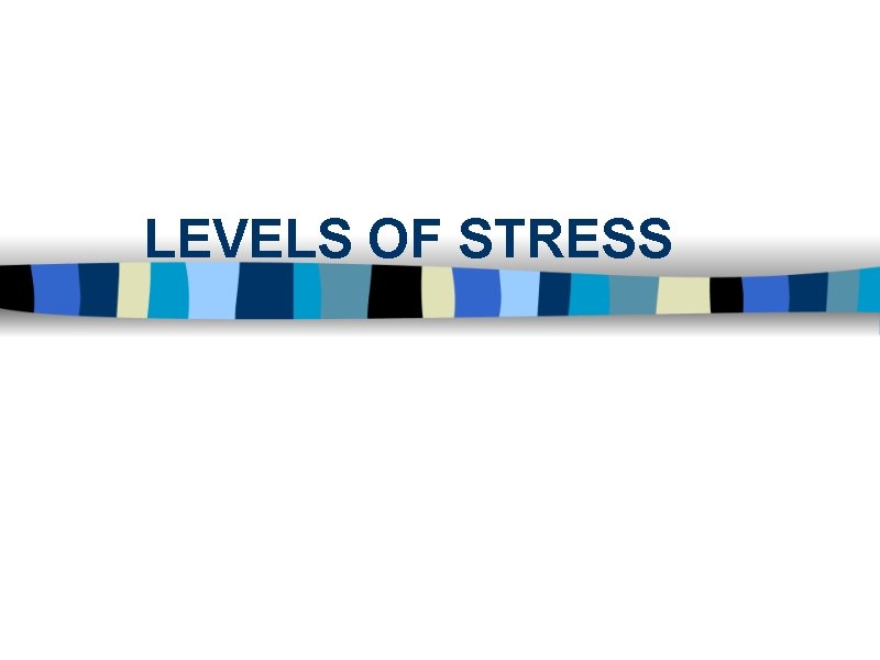 Stress Management Presented By Aayu WHAT IS STRESS