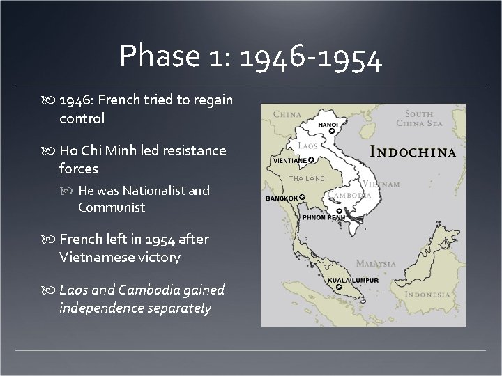 The Vietnam War Cold War Hot Spot French
