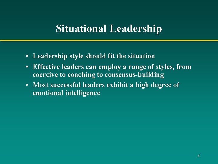 1 Learning Objectives Understand the The leadership responsibilities