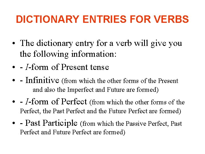 ASPICE CAUDAM Look at the tail BASIC ENDINGS