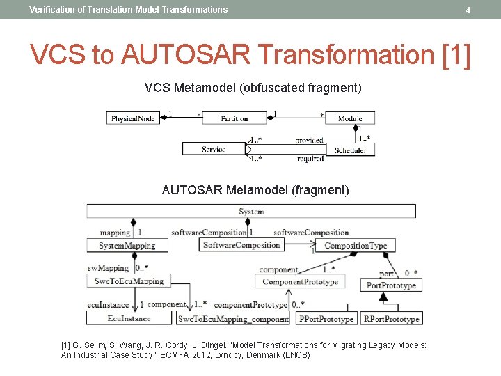 Verification of Translation Model Transformations VERIFICATION OF ...