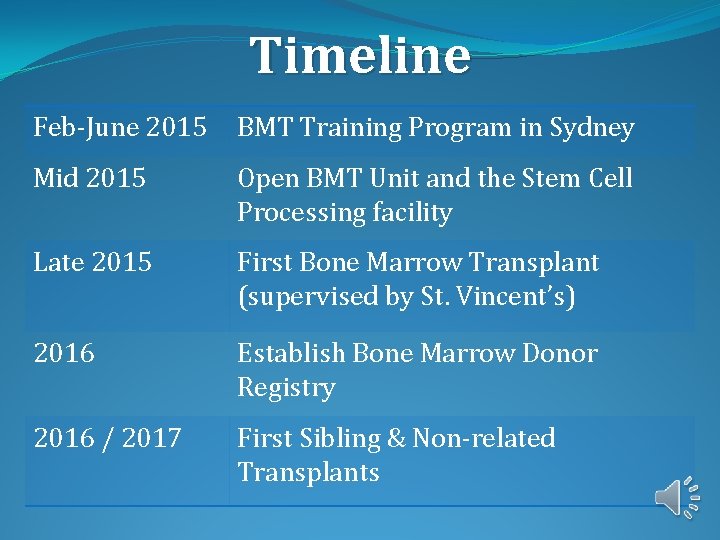 Bone Marrow Transplantation Program for Sri Lanka Why