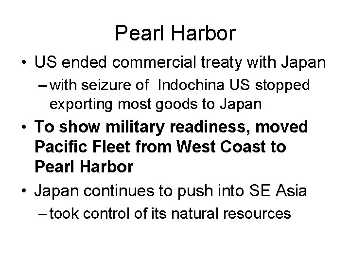 War in the Pacific American Neutrality Roosevelt announced