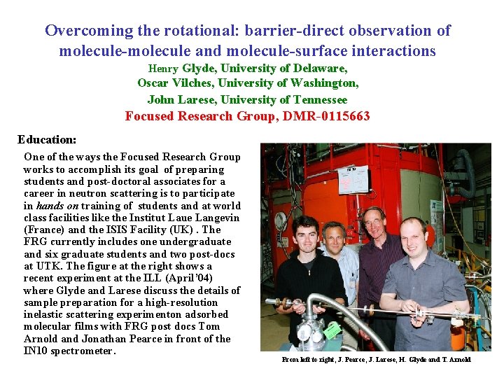 Overcoming the rotational barrierdirect observation of moleculemolecule and