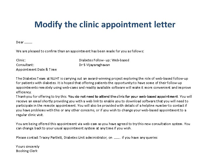 Setting up a Skype Clinic A practical guide