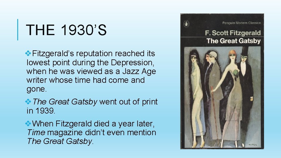 THE GREAT GATSBYHISTORICAL CONTEXT Honors English 11 WORLD