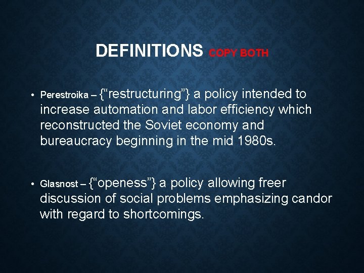 THE COLLAPSE OF THE SOVIET UNION Causes and