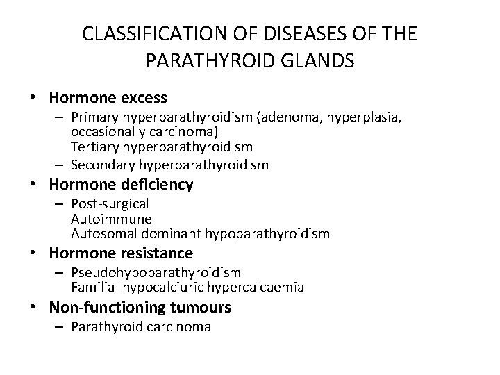 Name General Medicine Endocrinology Parathyroid Diseases Learning ...