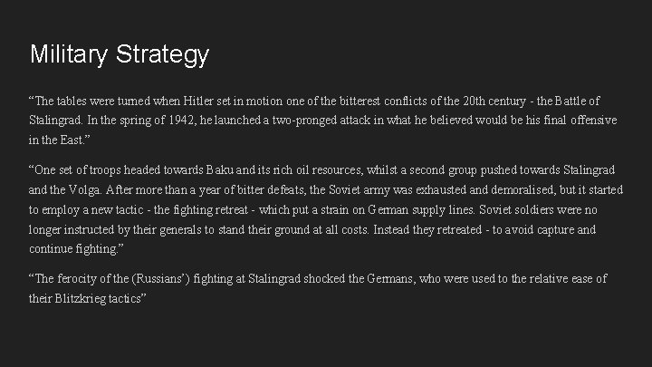 Operation Barbarossa Siege of Leningrad Battle of Stalingrad