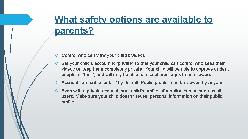 7 minute briefing Child safety on Tik Tok
