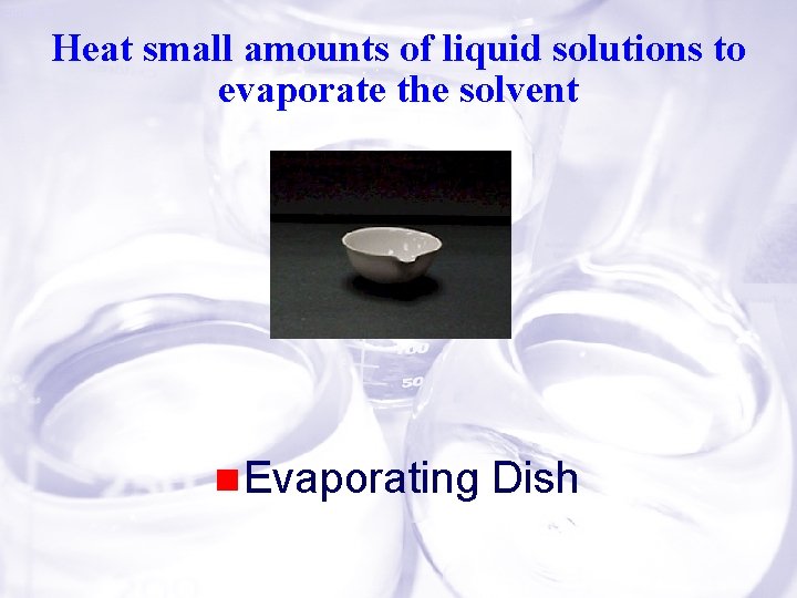 Slide 1 Laboratory Equipment Slide 2 It is