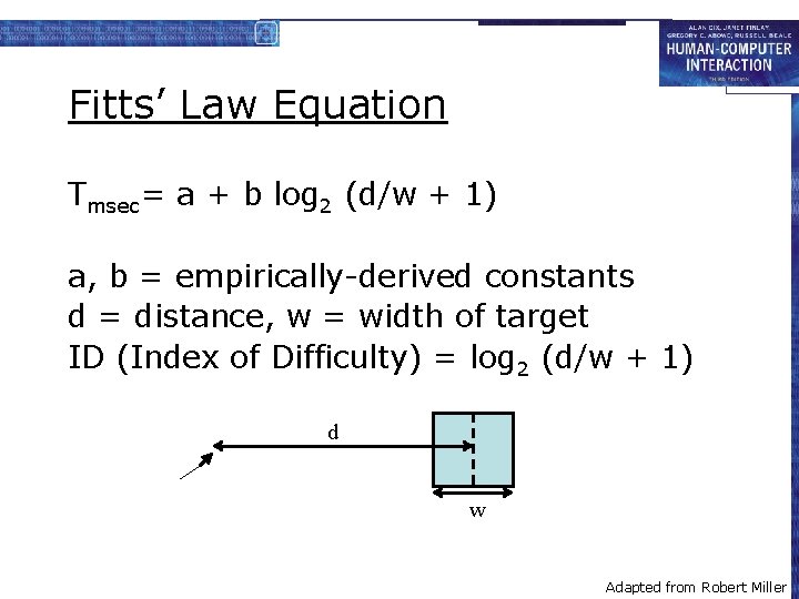 Lecture 8 9 Predictive Models Fittss Law Engr
