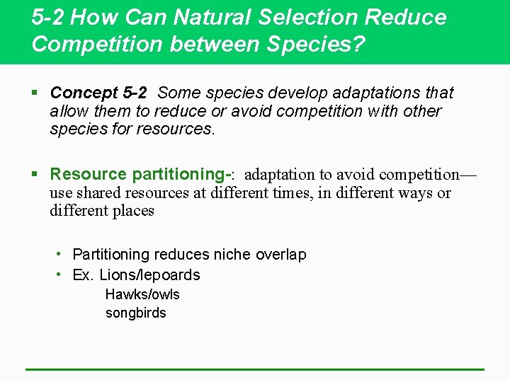 Biodiversity Species Interactions and Population Control Chapter 5