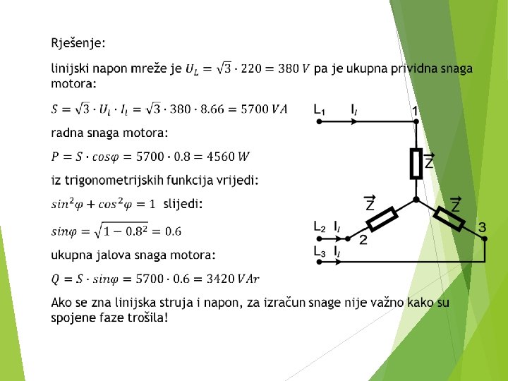 Trofazni sustav snaga i energija u trofaznom sustavu