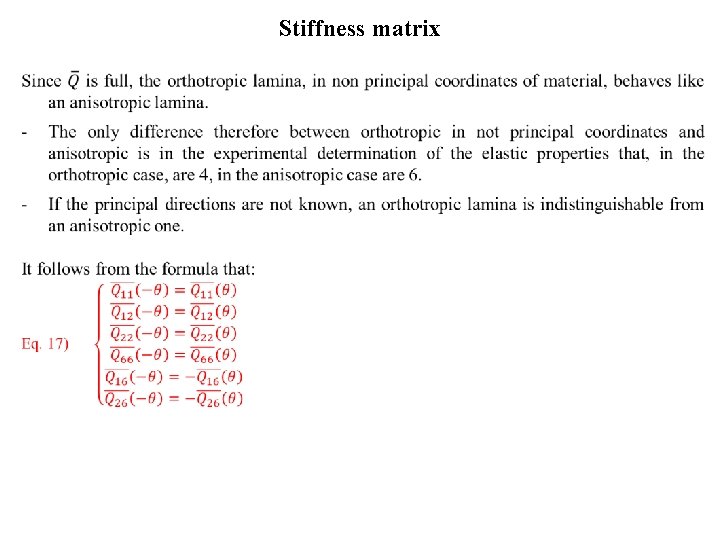Macromechanical behavior of a lamina I Elastic properties