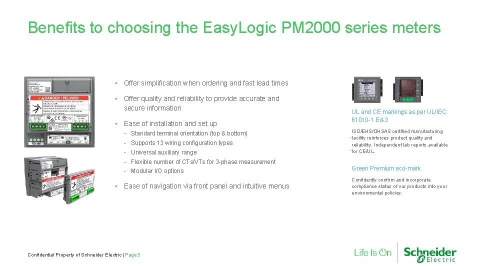 Easy Logic PM 2000 series The easy choice