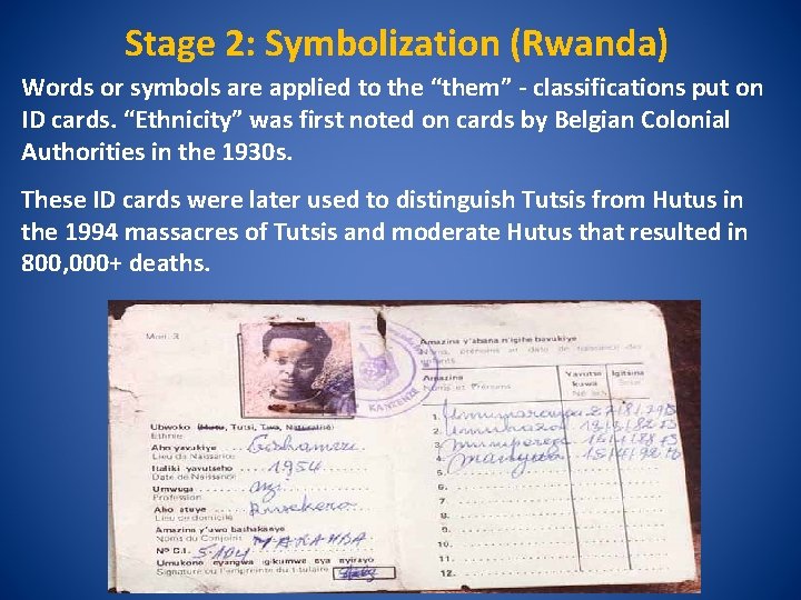 The Eight Stages of Genocide The 8 Stages