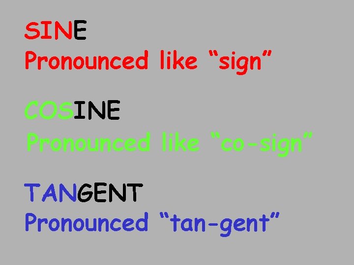 Introduction to Trigonometry This section presents the 3