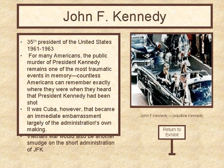 Welcome to the Museum of Presidential History Museum
